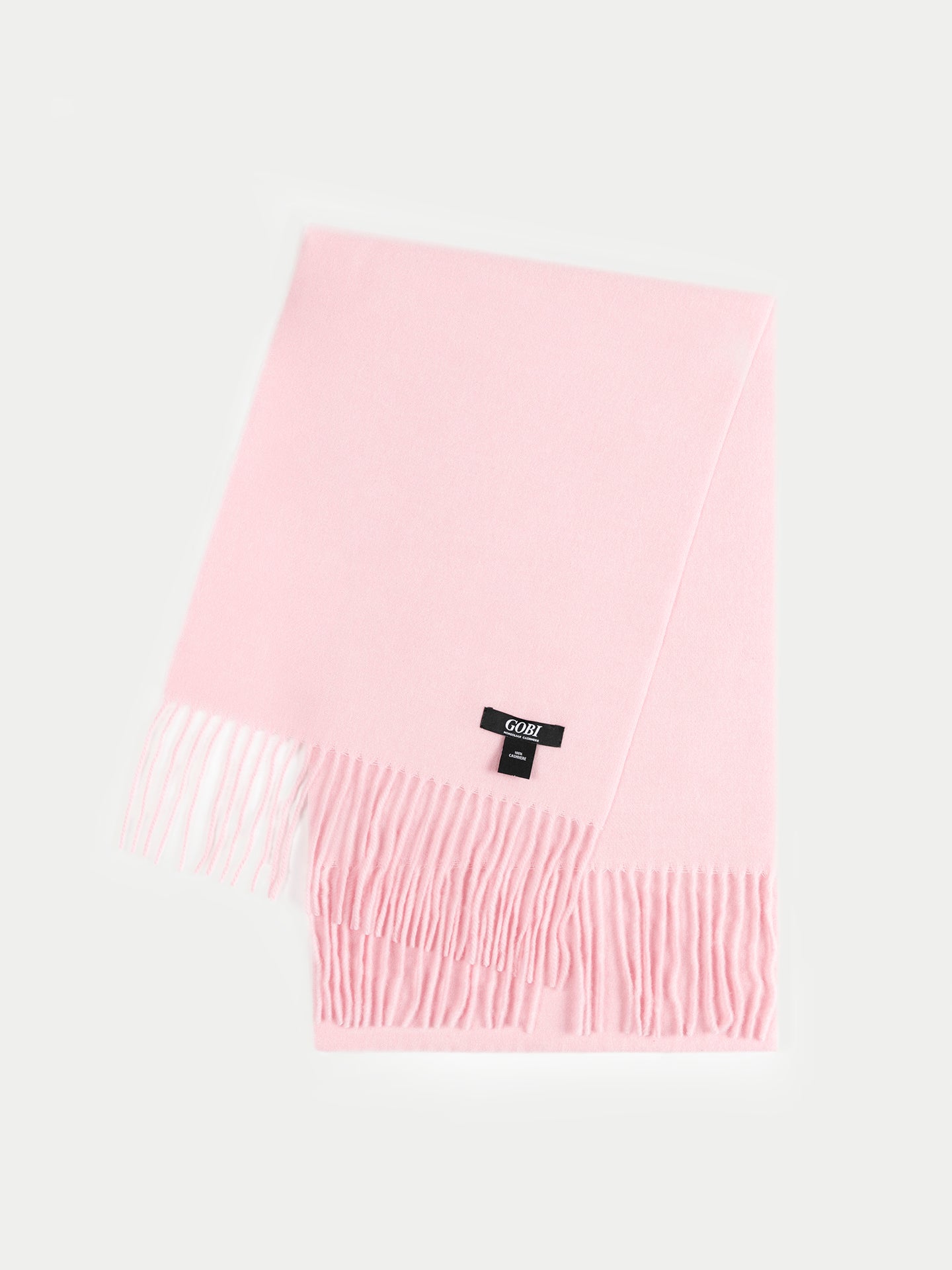 Unisex Cashmere Fringed Scarf Pink - Gobi Cashmere – Gobi Cashmere ...